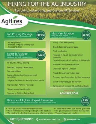 AgHires Hiring Packages | PDF