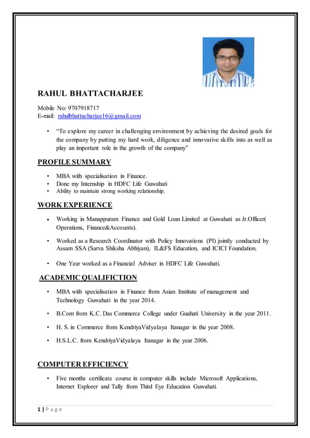 rahul cv1 | PDF