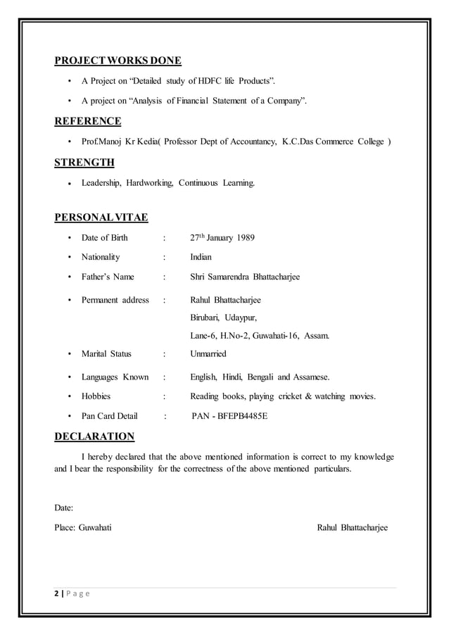 rahul cv1 | PDF