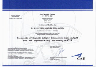 TRTO A320 Type Rating+MCC-ELT CERTIFICATES | PDF