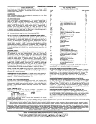 Mattson Official Drexel Transcript | PDF