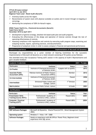 Resume Hafiz M Shaheer | PDF