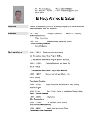 El_Hady_El_Saban1cv (2) | PDF