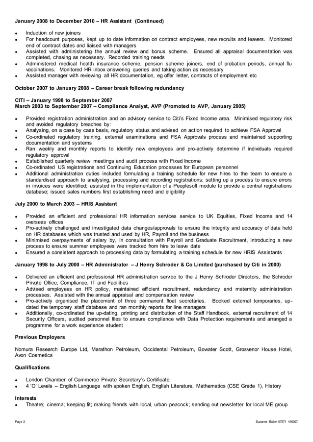 Suzanne Butler CV 2016 TT 2 | PDF