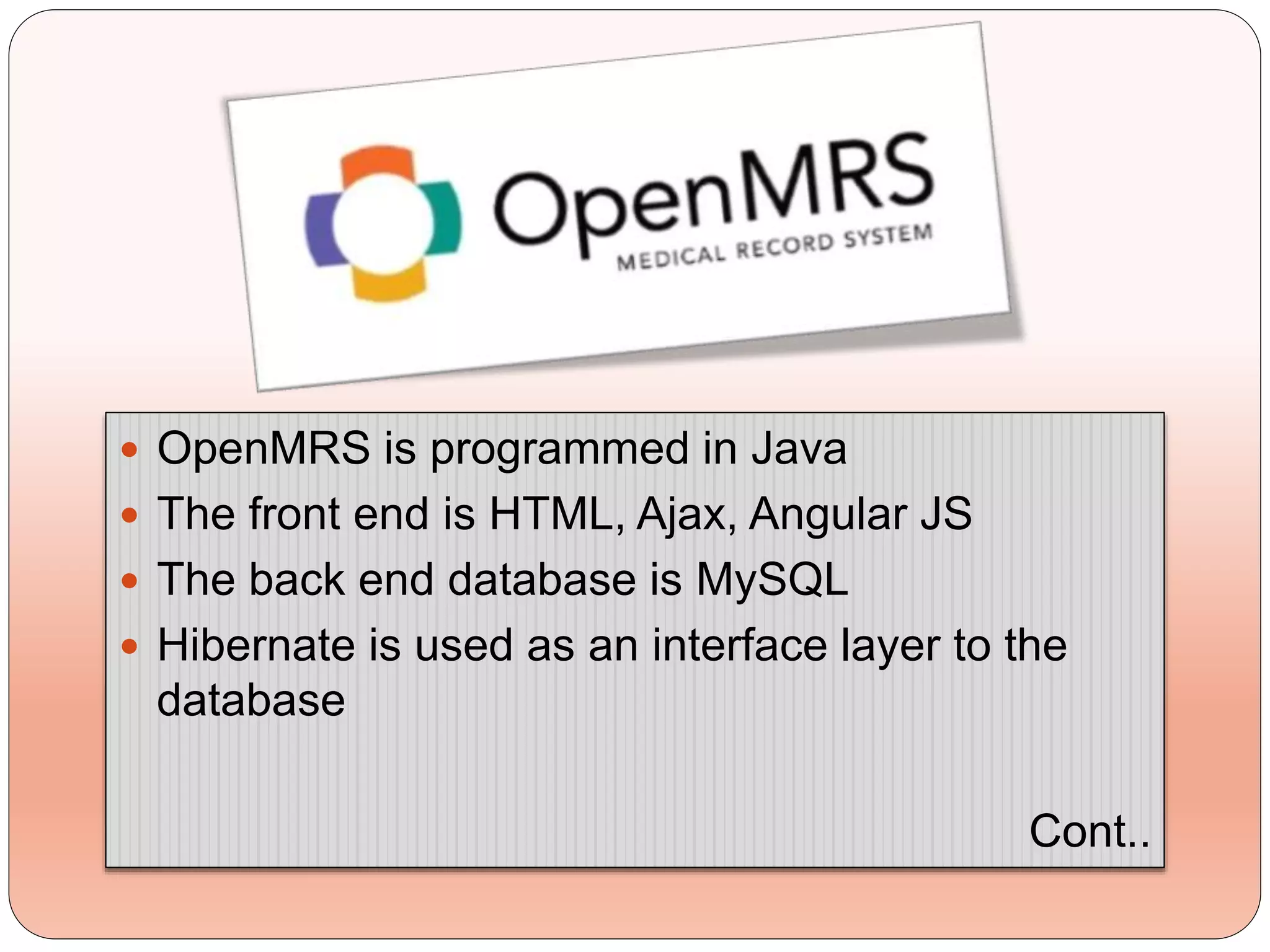 OpenMRS+ Presentation-1 | PPTX