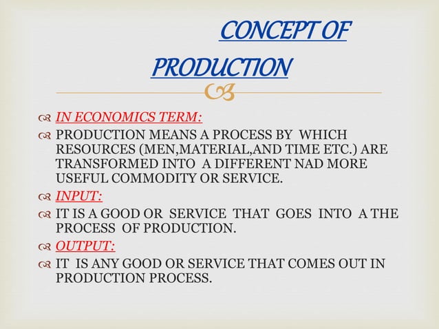 LONG RUN PRODUCTION FUNCTION | PPTX | Business Accounting & Finance ...