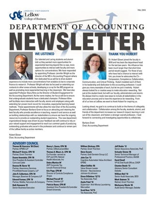 2016 Department of Accounting Newsletter | PDF