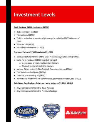 Sponsorship Proposal for State Farm Insurance | DOCX | American ...