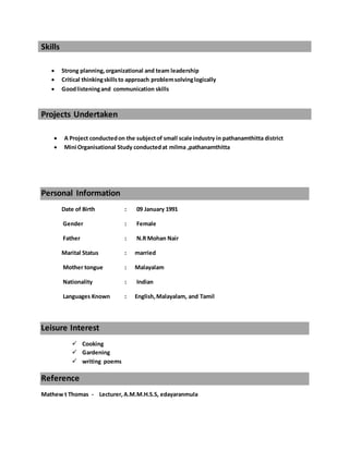 MY RESUME | DOCX