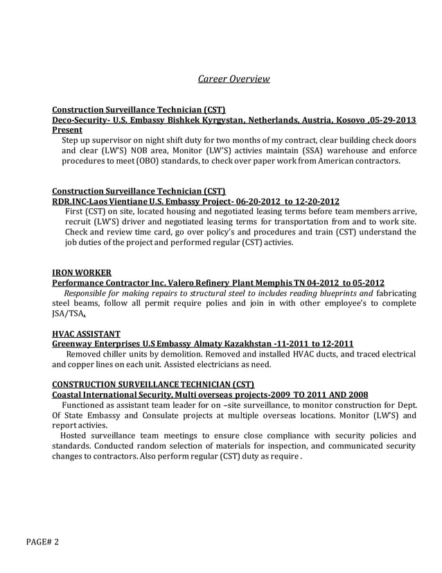 2015 RESUME Safety | DOCX