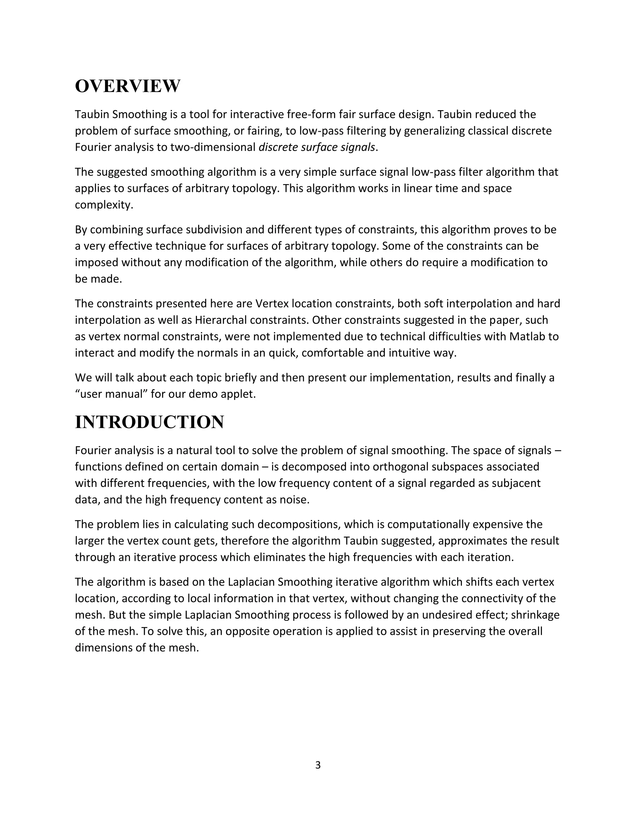 A Signal Processing Approach To Fair Surface Design | PDF