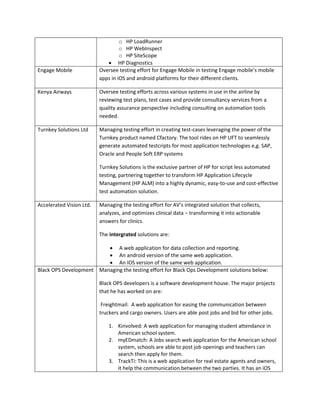 Felix Wanjala Wambulwa - Tezza Past Projects Portfolio | PDF