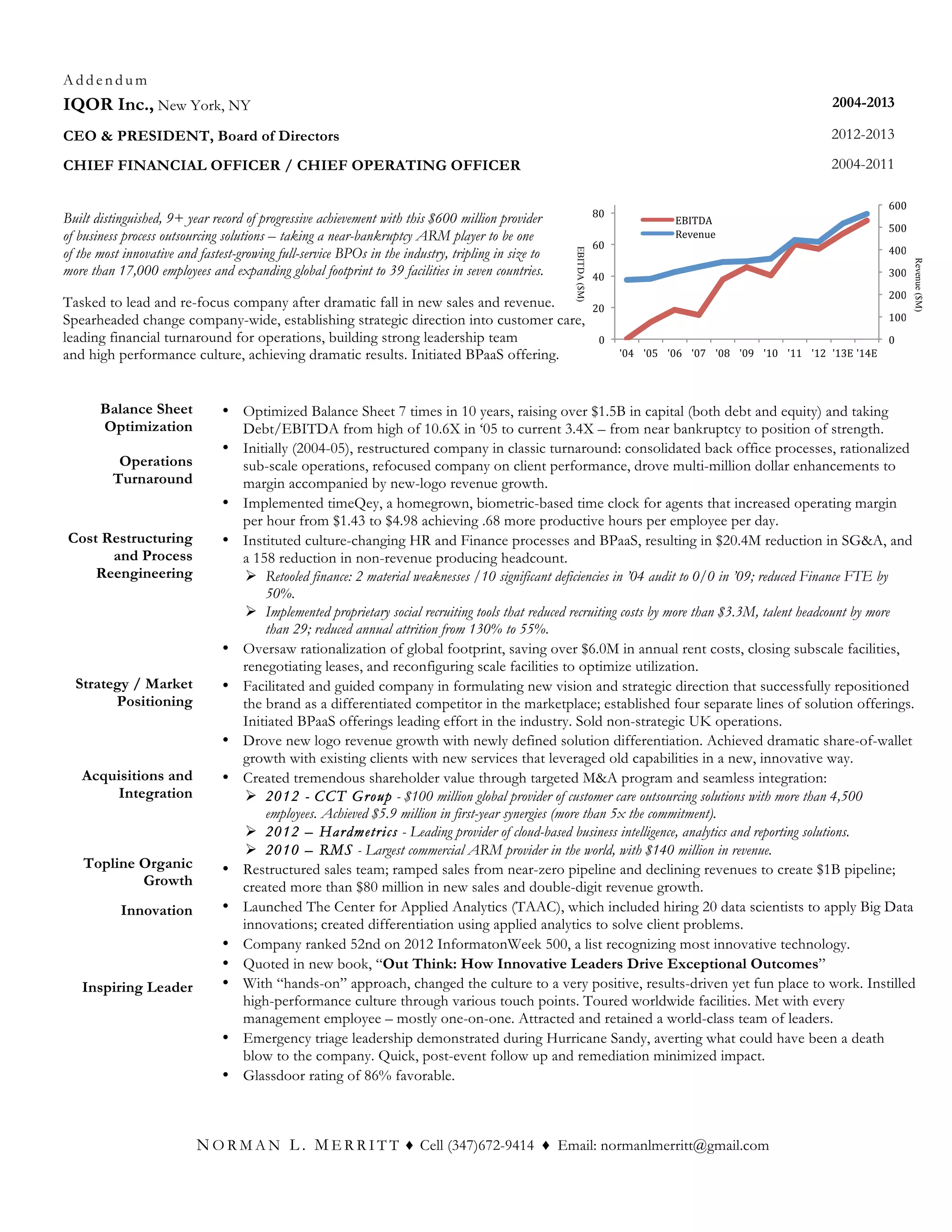 iQor Accomplishments | PDF