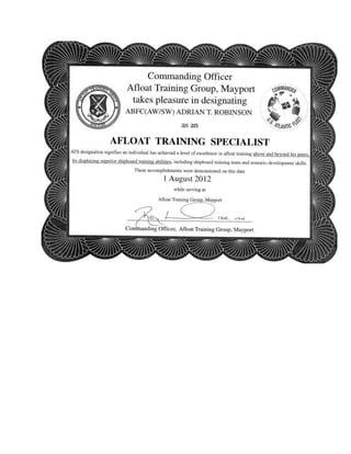 AFLOAT TRAINING SPECIALIST 3 Doc1 | DOCX