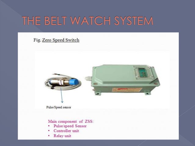 A PROJECT REPORT ON BELT WATCH SYSTEM FOR | PPTX | Business | Business ...