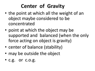 Center of Gravity | PPTX