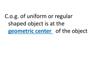 Center of Gravity | PPTX