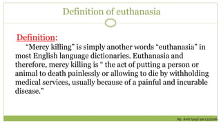 EUTHANASIA (PPA) | PPT
