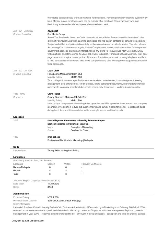 Full Resume Amutha Jayamery N.p. Jeremiah