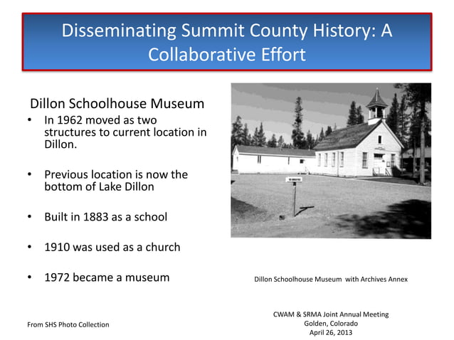 Disseminating_Summit_County_History | PPT