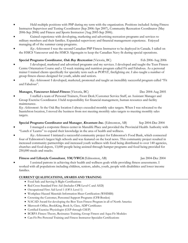 Resume Tim Hortons | DOC | Business Administration | Business