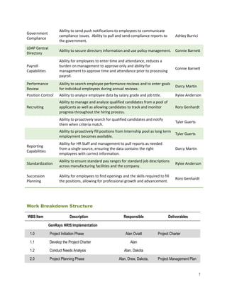 MGT2 - GenRays Project Scope Document | RTF | Databases | Computer Software and Applications