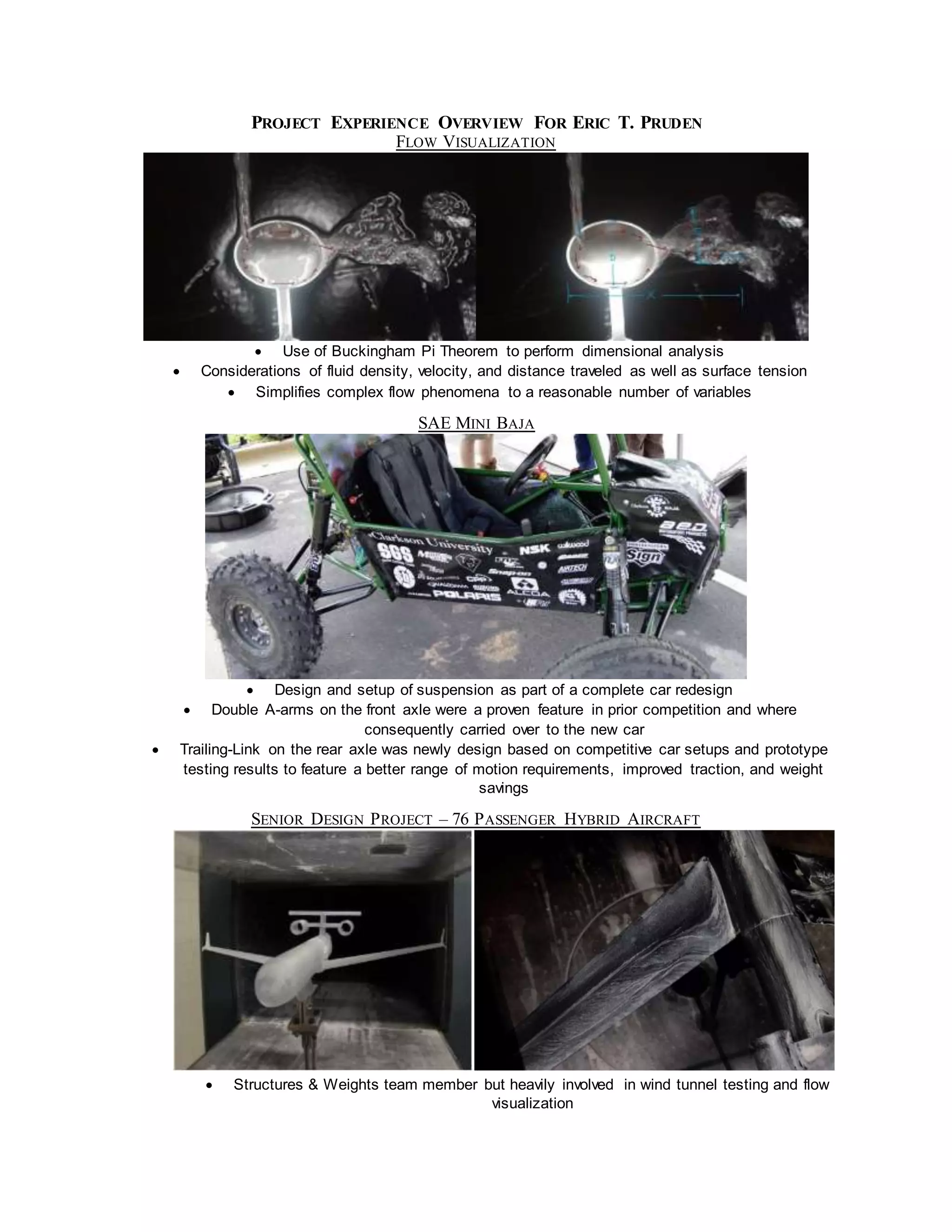 Project Experience Overview | DOCX