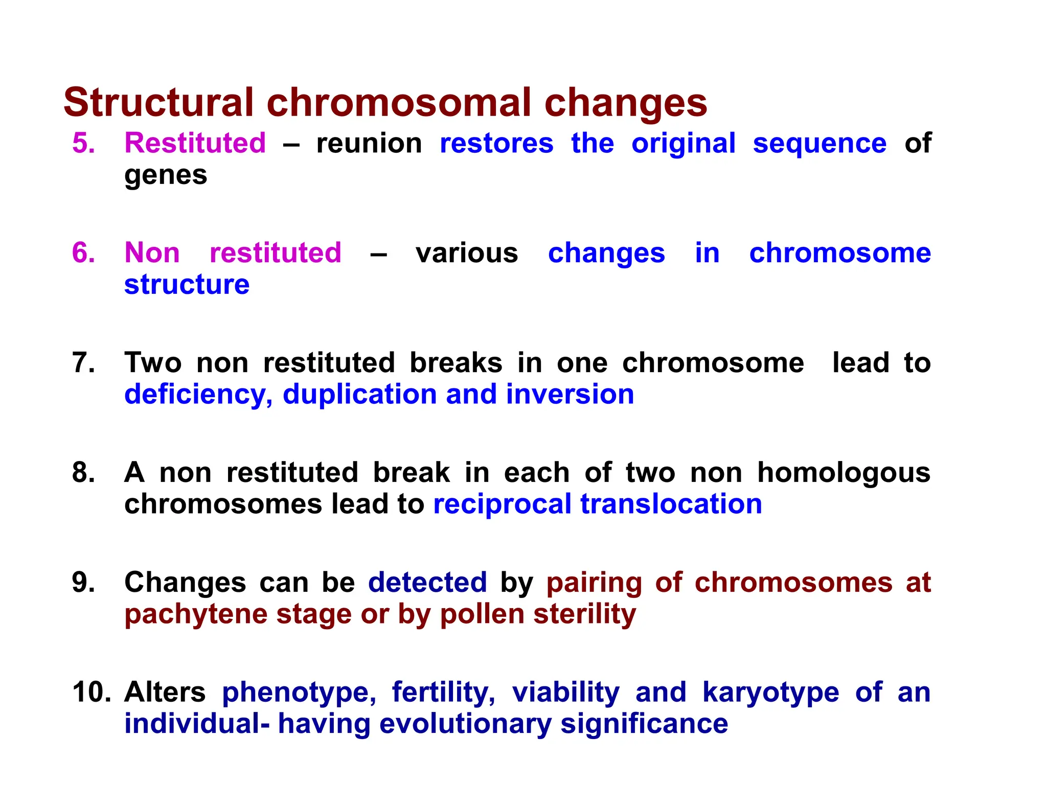 Changes in Chromosome Structure revised.ppt