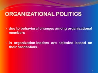 Organizational and Office Politics | PPT