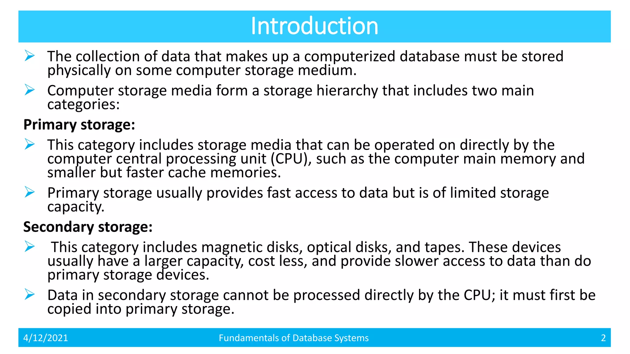 6 chapter 6 record storage and primary file organization | PPTX