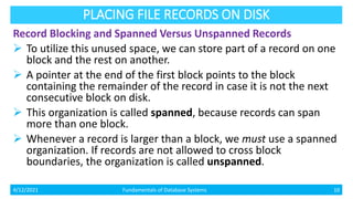 6 chapter 6 record storage and primary file organization | PPTX