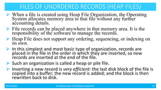 6 chapter 6 record storage and primary file organization | PPTX