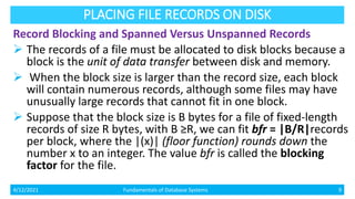 6 chapter 6 record storage and primary file organization | PPTX