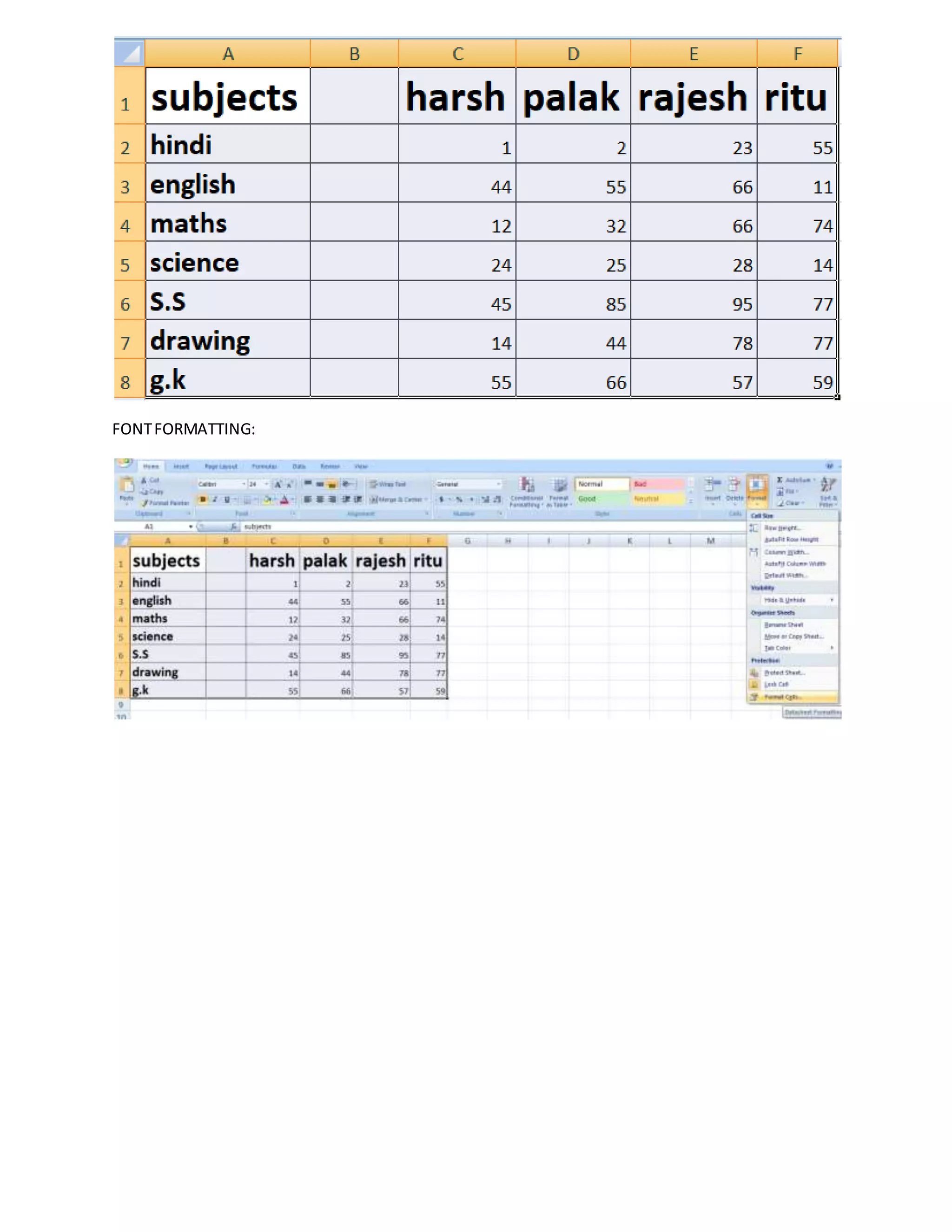 6 chapter font formatting | PDF