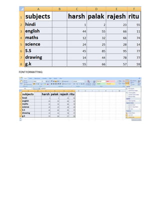 6 chapter font formatting | DOCX