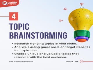 6 Guest Posting Road Map For Successful SEO Boost | PPT