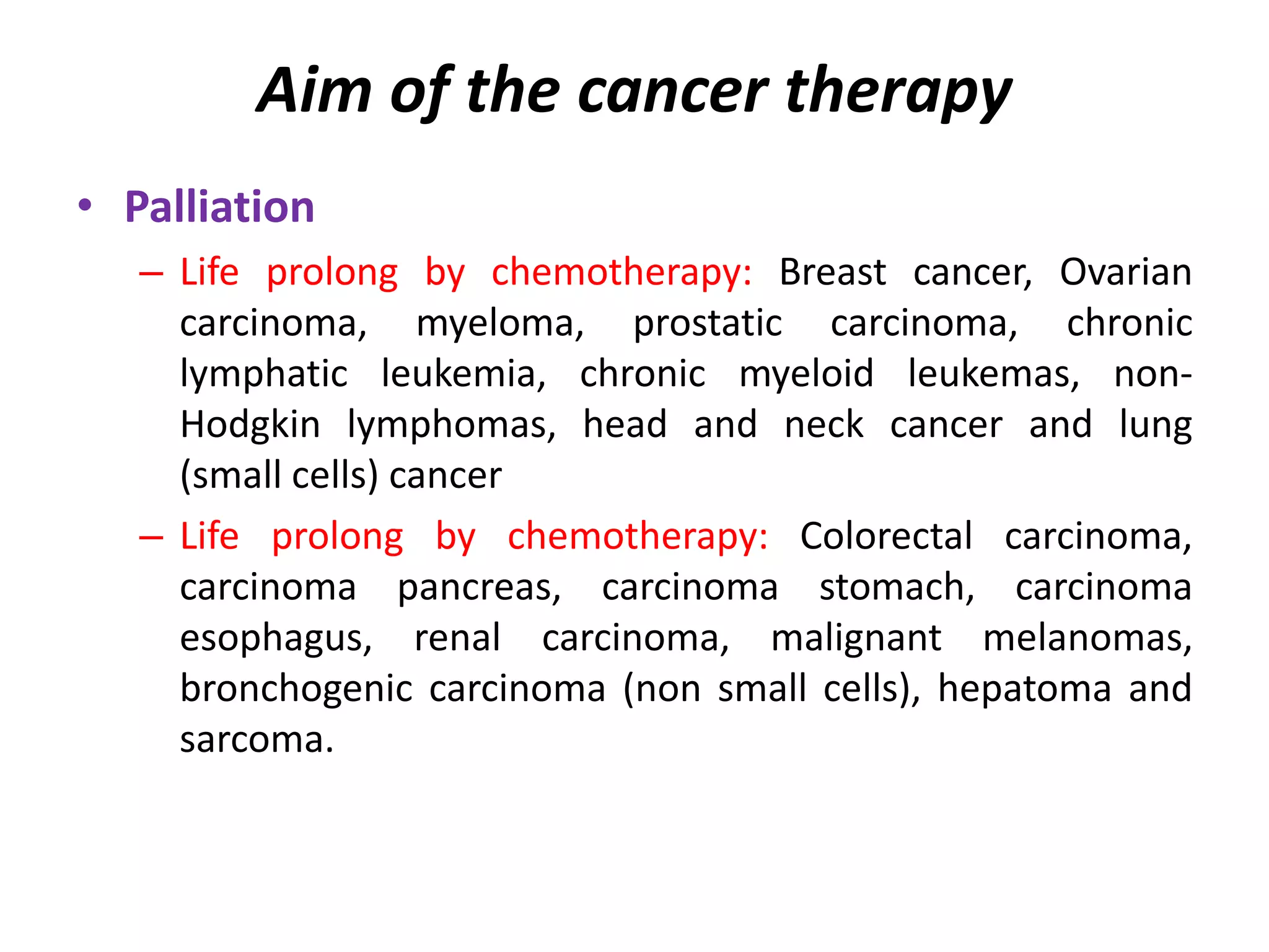 Introduction to chemotherapy of cancer | PPTX