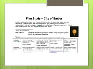 6 City of Ember Activity Grid | PPTX