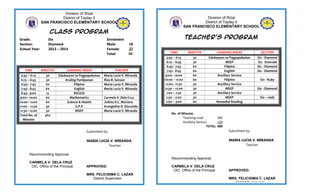 6 class program 2013 2014 | DOCX