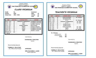 6 class program 2013 2014 | DOCX