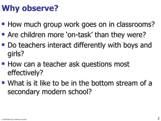 6 classroom observation | PPT