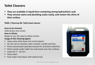 Cleaning Agent and Chemical: www.chefqtrainer.blogspot.com