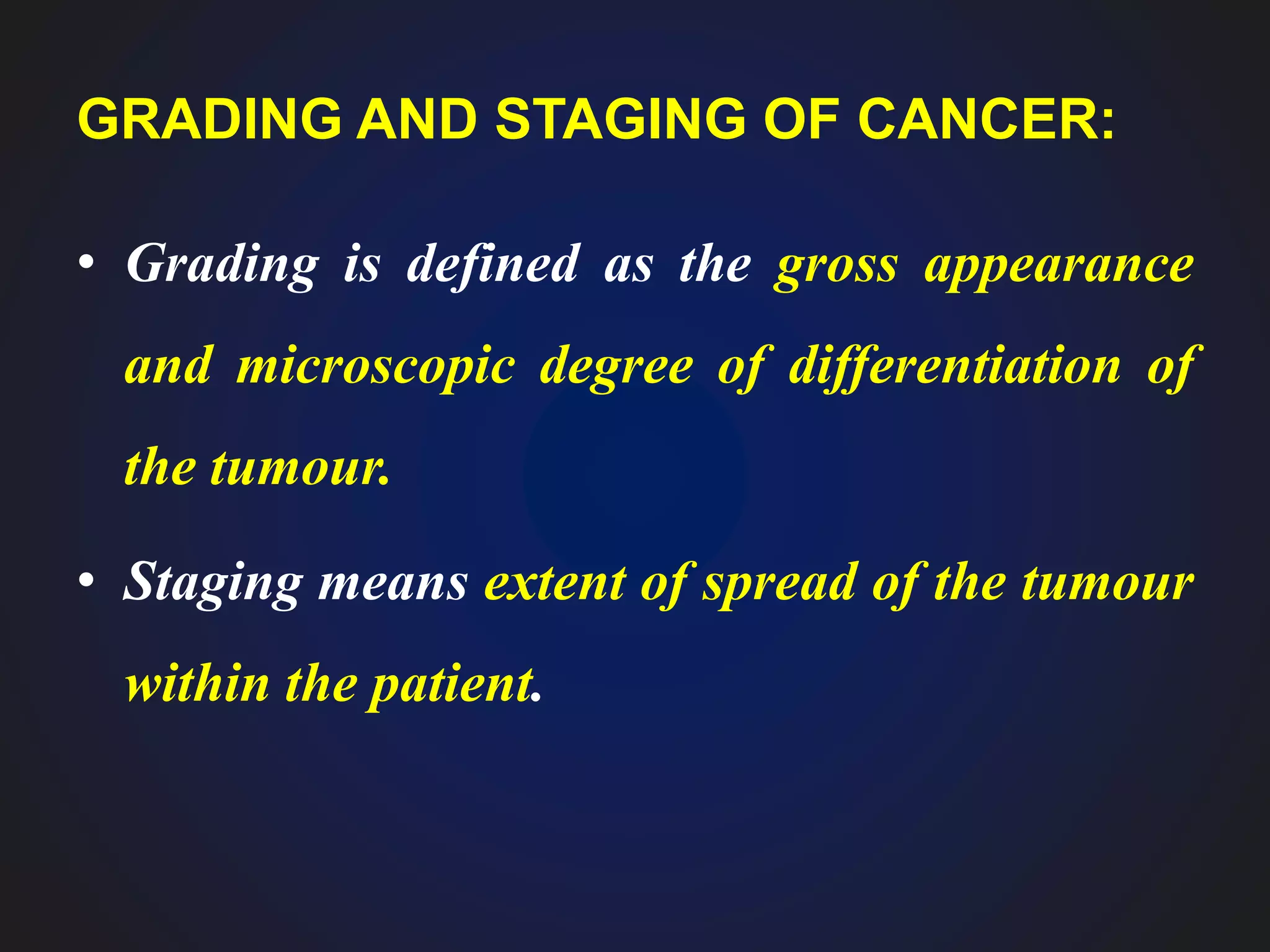 clinical aspects of neoplasia | PPTX