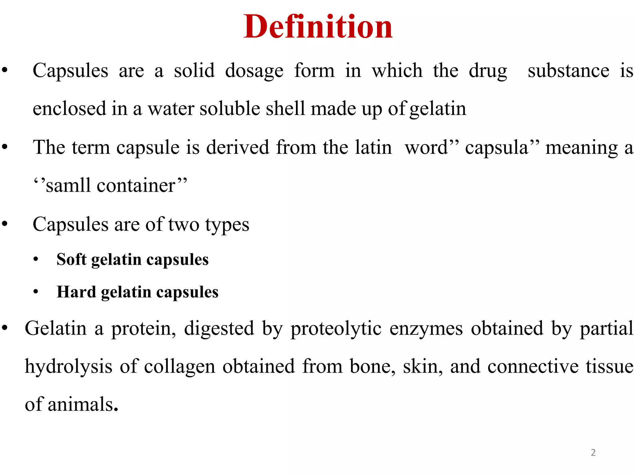 6c manufacture of capsules | PPTX