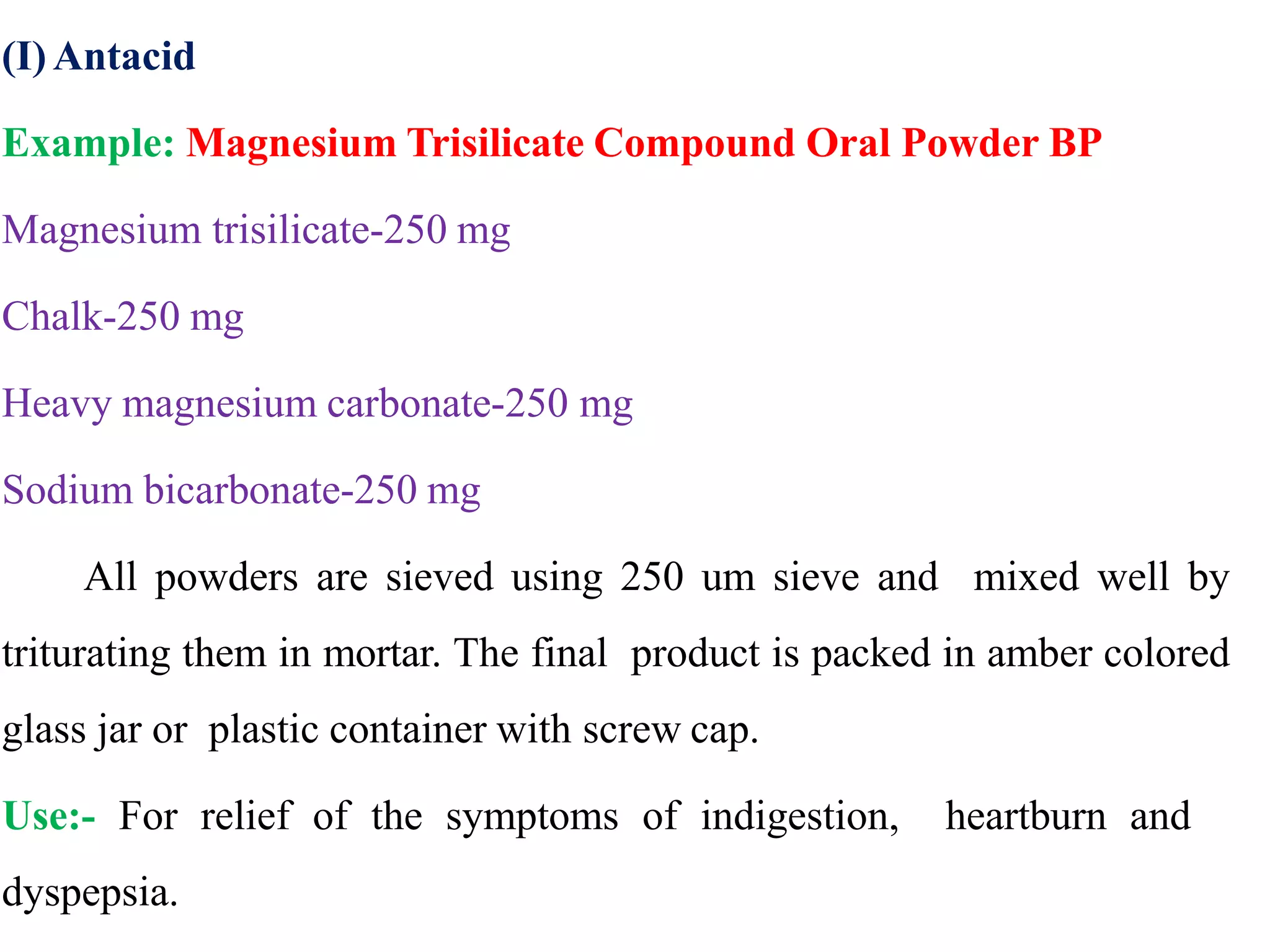 6c manufacture of powders and granules | PPTX