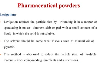 6c manufacture of powders and granules | PPTX