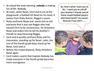 CAPTAIN NOBODY FORM 5 NOVEL chapters 13-15 | PPT