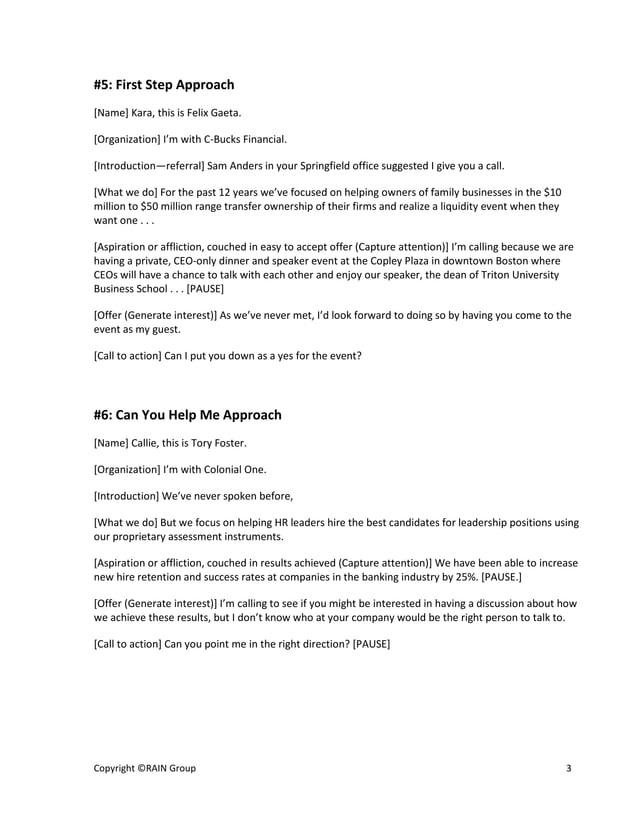 6 cold calling scripts | PDF