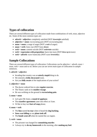 Collocations | PDF