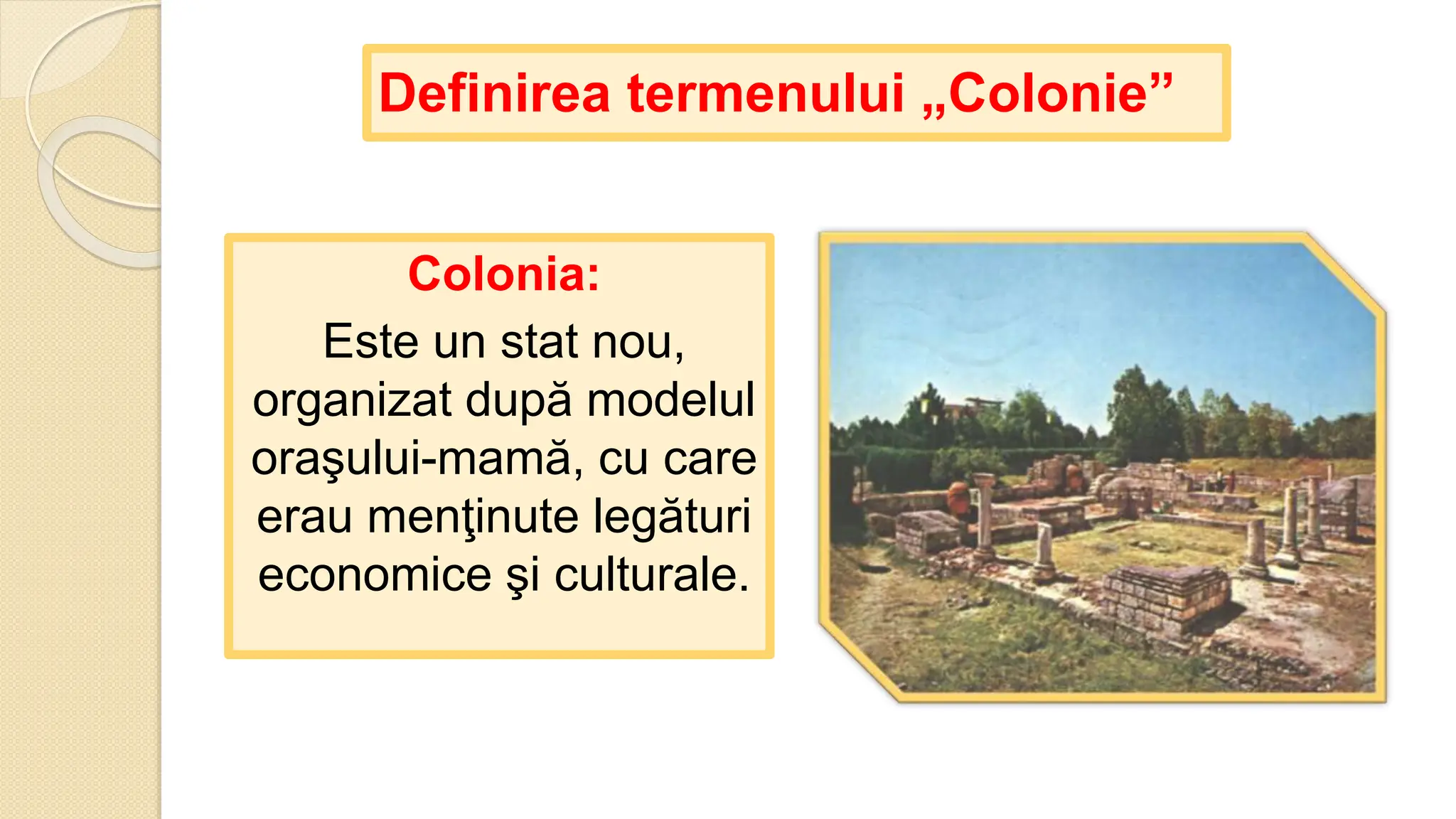 Colonizarea greaca - fenomen complex în istoria grecilor antici | PPTX